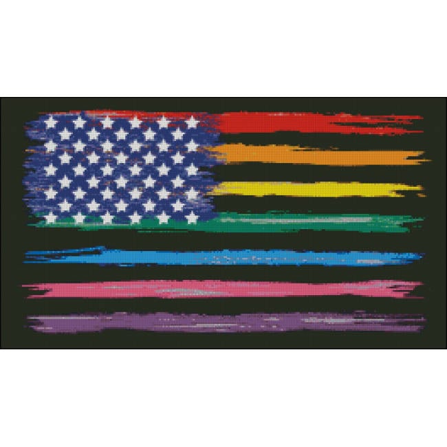 Grunge Style Rainbow Flag (George Khelashvili)